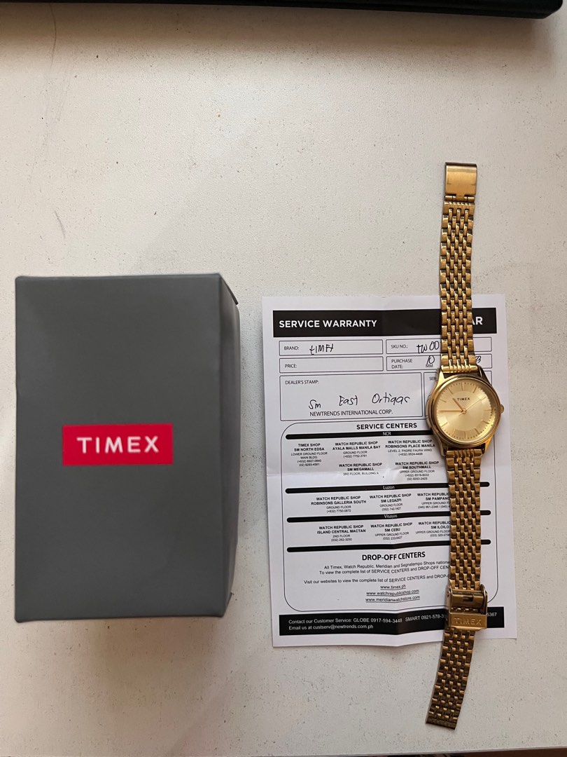 Timex Gold stainless steel, Women's Fashion, Watches & Accessories ...