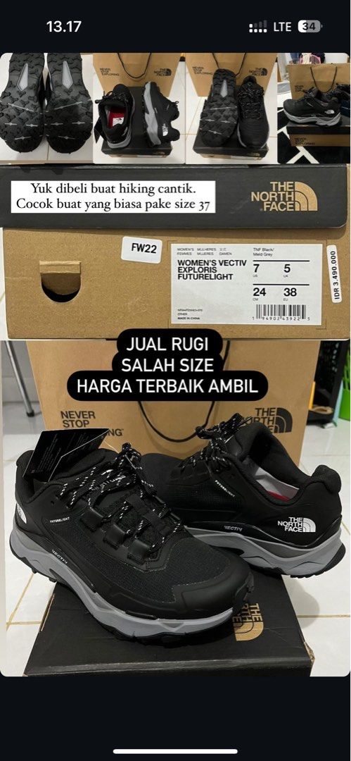 TNF The North Face Women Vectiv Exploris Futurelight | Sepatu Wanita ...