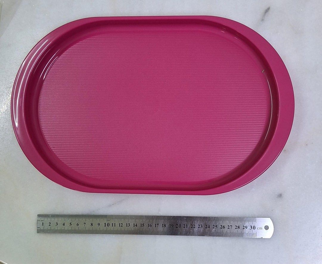 Tupperware pink tray (1), Furniture & Home Living, Kitchenware ...