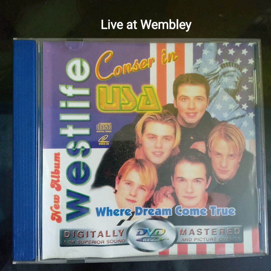 VCD live konser Boyzone, Westlife, Steps dan Ricky Martin., Musik ...