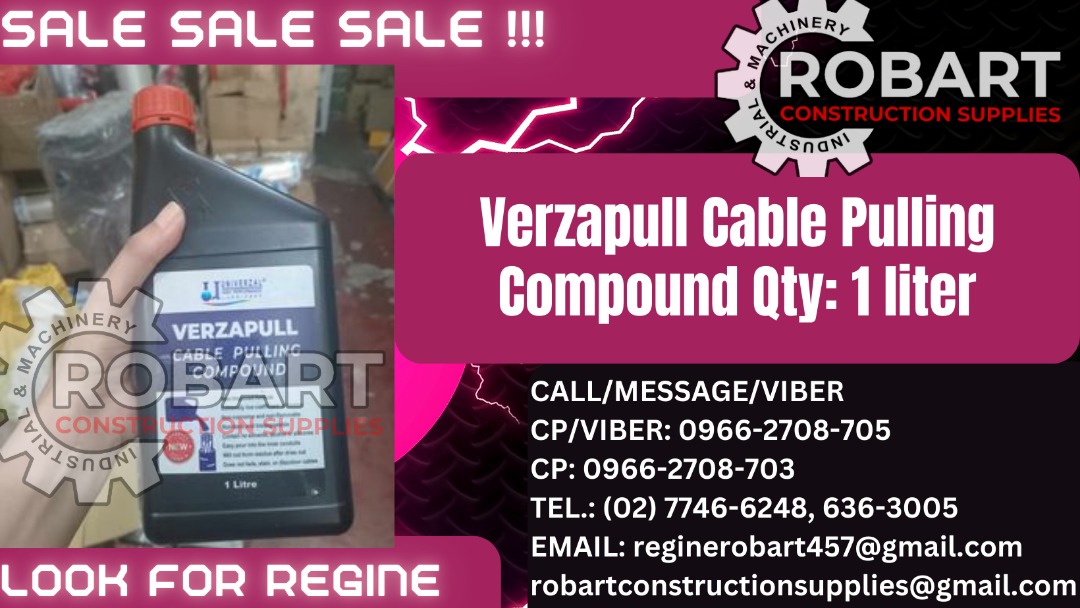 Verzapull Cable Pulling Compound Qty: 1 liter, Commercial & Industrial ...