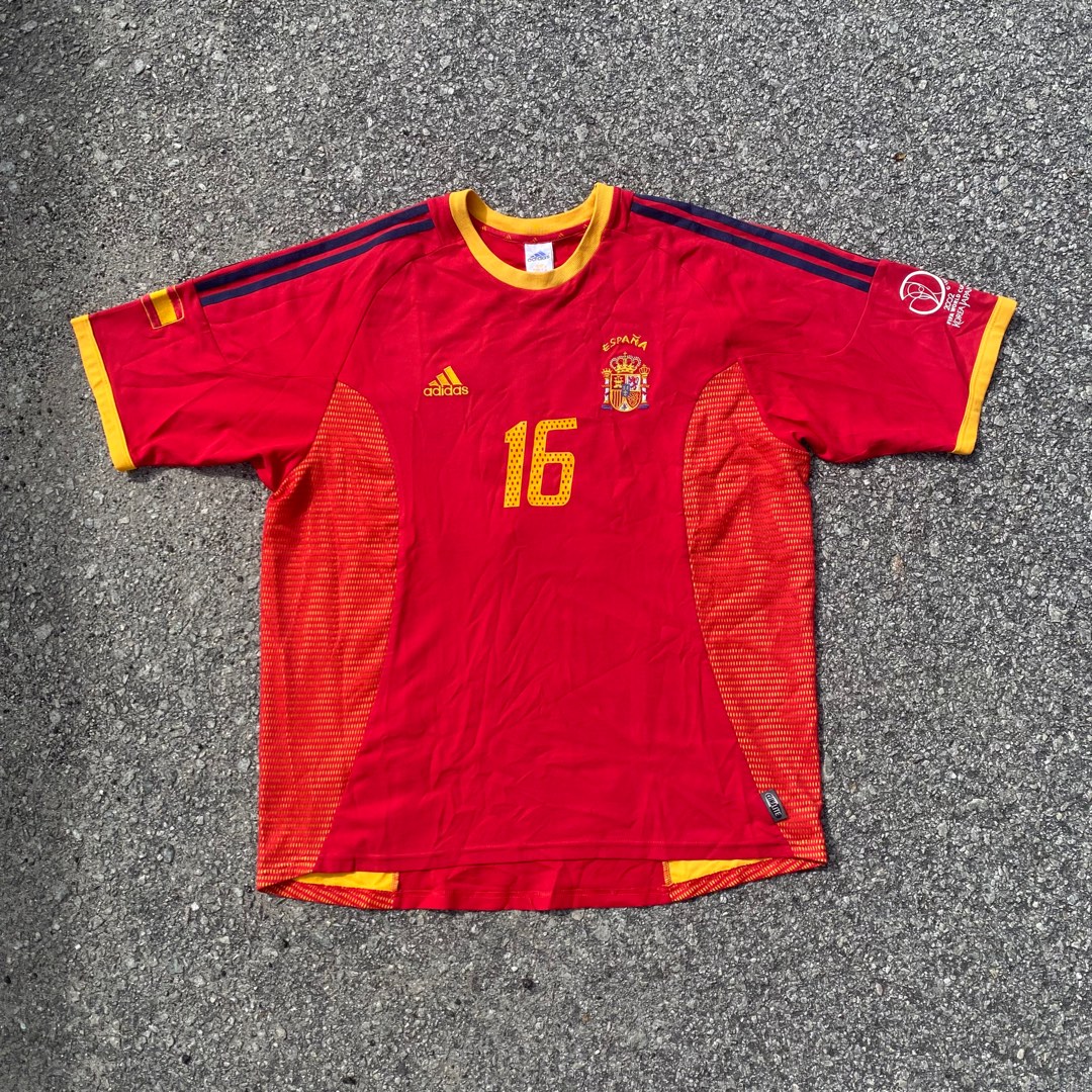 Vintage 2002-2004 Spain Home Jersey Kit Vtg Jersi Away Euro World Cup ...