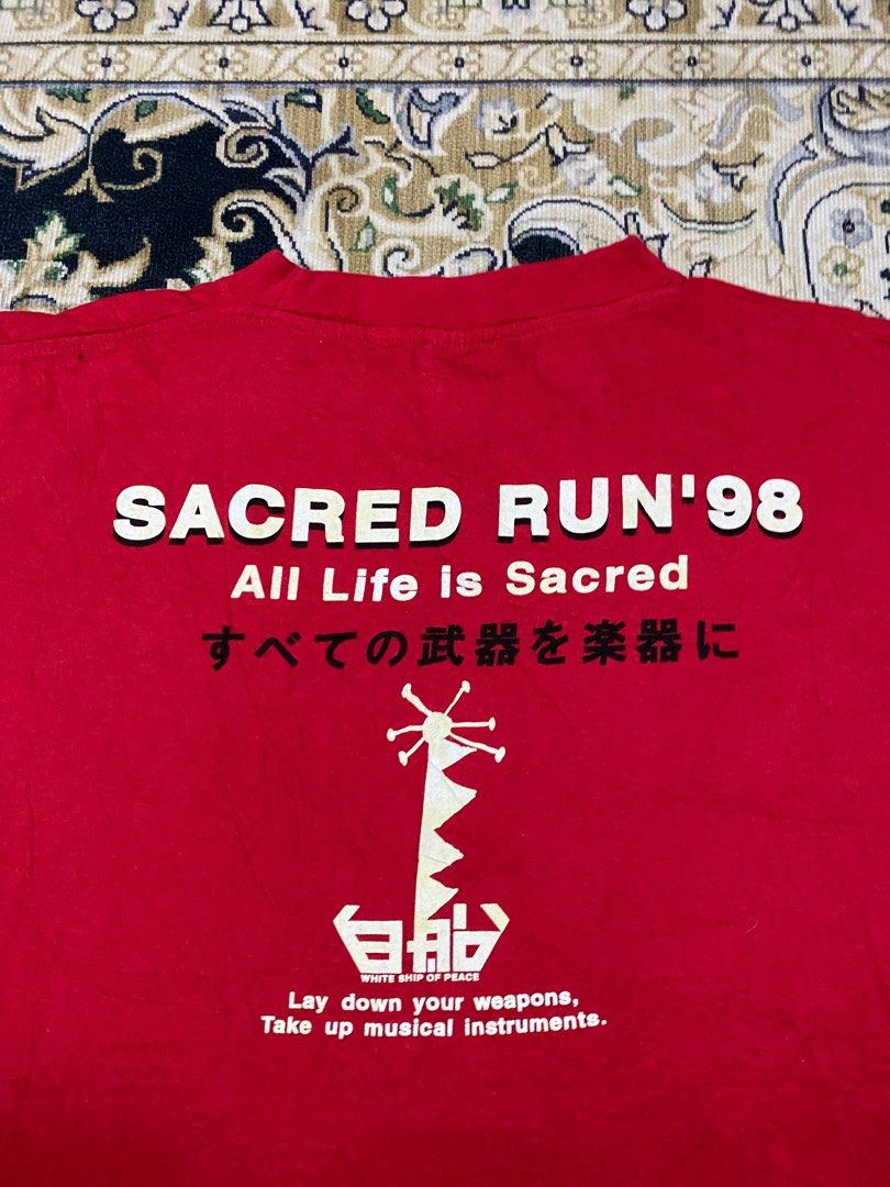 Vintage Sacred Run, Men's Fashion, Tops & Sets, Tshirts & Polo Shirts ...