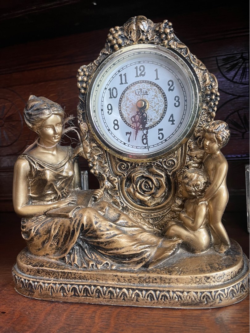 Vintage Victorian Lady clock, Hobbies & Toys, Collectibles ...