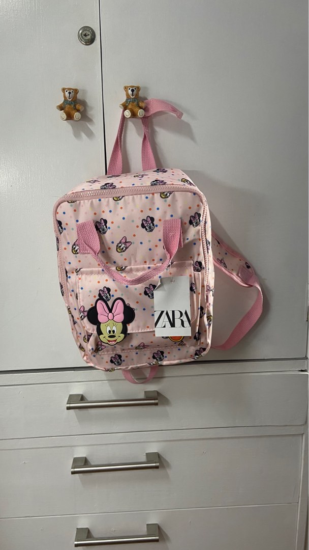 Zara Minnie Mouse Backpack, Women's Fashion, Bags & Wallets, Backpacks ...