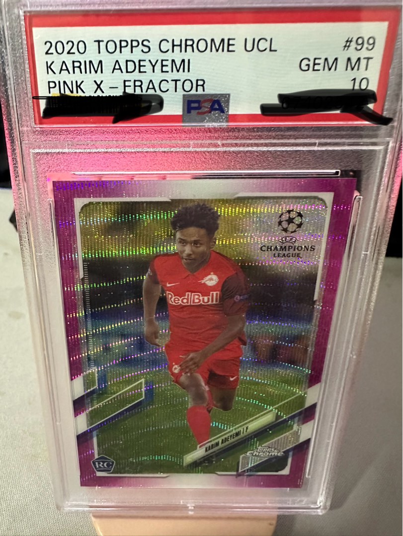 2020 Topps Chrome UCL Karim Adeyemi RC PSA 10, Hobbies & Toys ...
