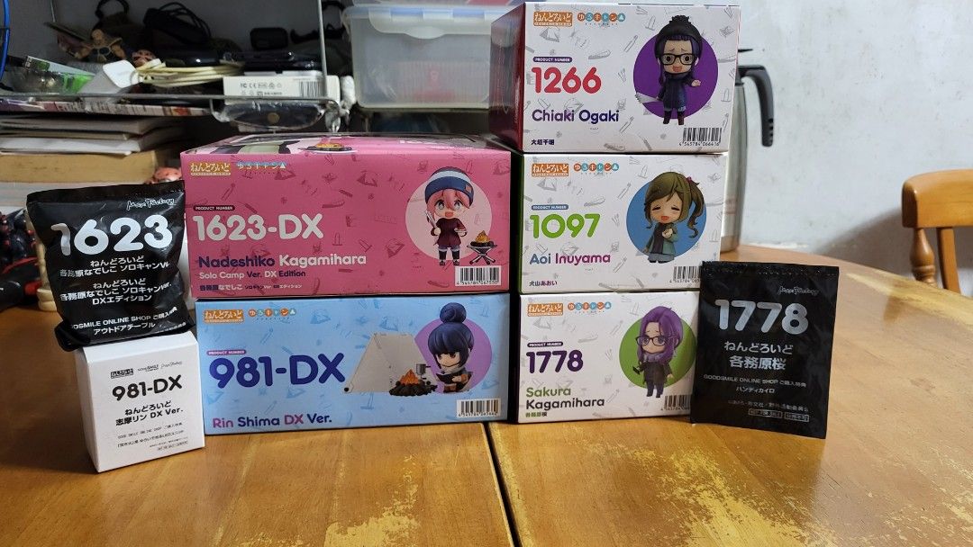 搖曳露營 黏土人 1623-DX 981-DX 1266 1097 1778 各務原撫子 志摩凜 大垣千明 犬山葵 各務原櫻, 興趣及遊戲 ...