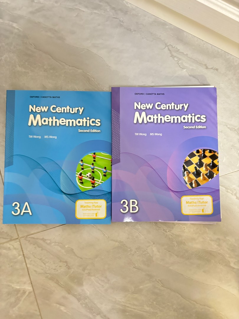 全新 New Century Mathematics Textbook 3A, 3B Second Edition OXFORD $100 ...