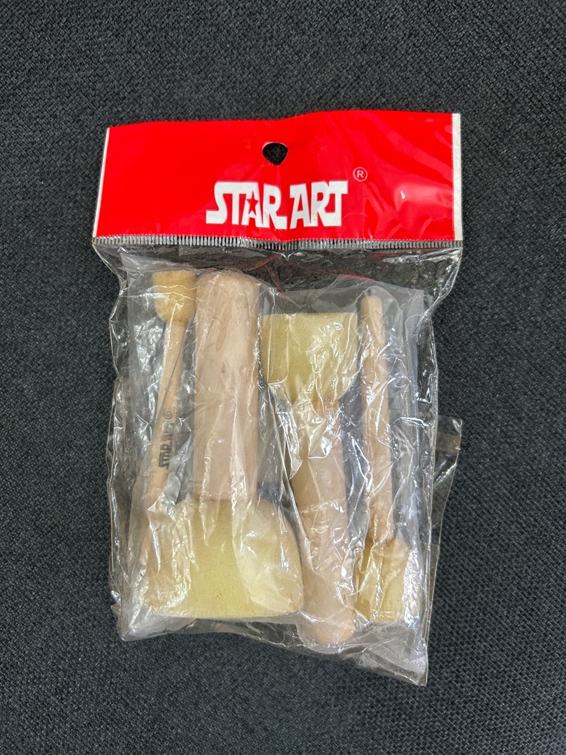全新 StarArt 美術用海面木棒 4支裝, 興趣及遊戲, 手作＆自家設計, 工藝用品及工具 - Carousell