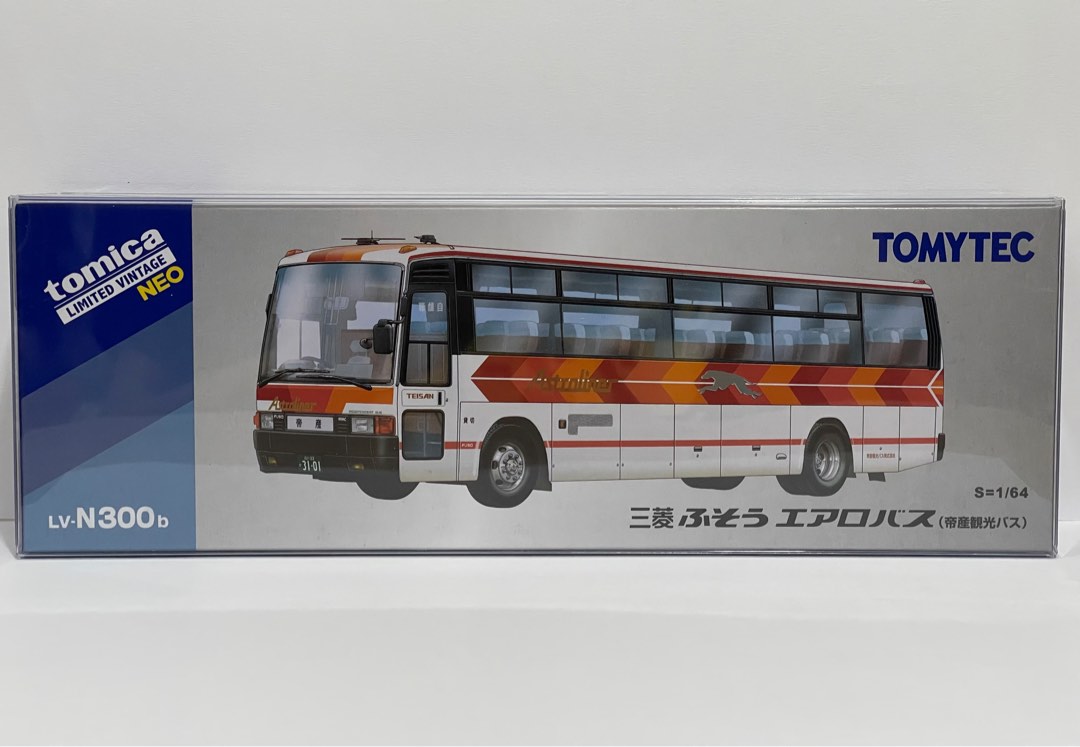 絕版 Takara Tomy Tomica Limited Vintage Neo Tomytec LV-N300b Mitsubishi Fuso Aerobus Teisan ...