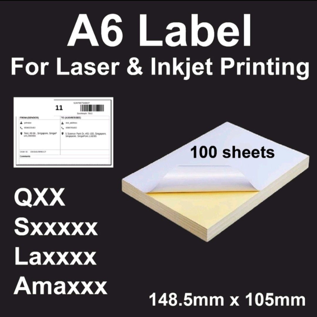A6 Labels (inkjet printing), Hobbies & Toys, Stationery & Craft, Craft ...