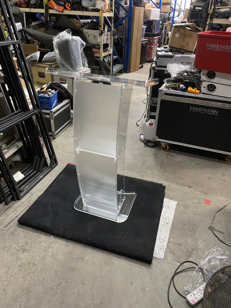 Acrylic Rostrum or Podium w/LED RGB, Hobbies & Toys, Music & Media ...