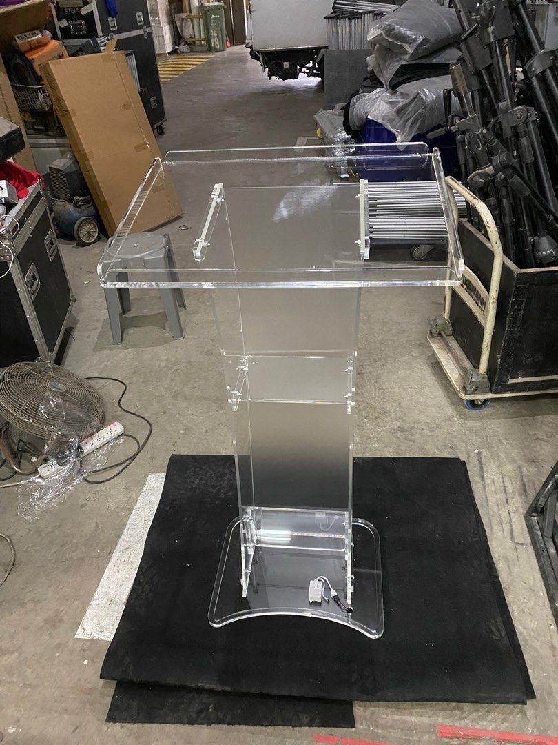 Acrylic Rostrum or Podium w/LED RGB, Hobbies & Toys, Music & Media ...