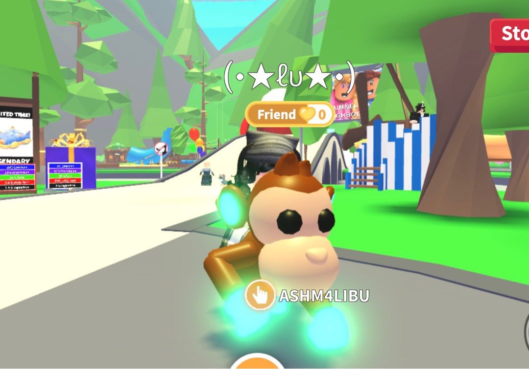 Adopt me mega ride monkey, Video Gaming, Gaming Accessories, In-Game ...