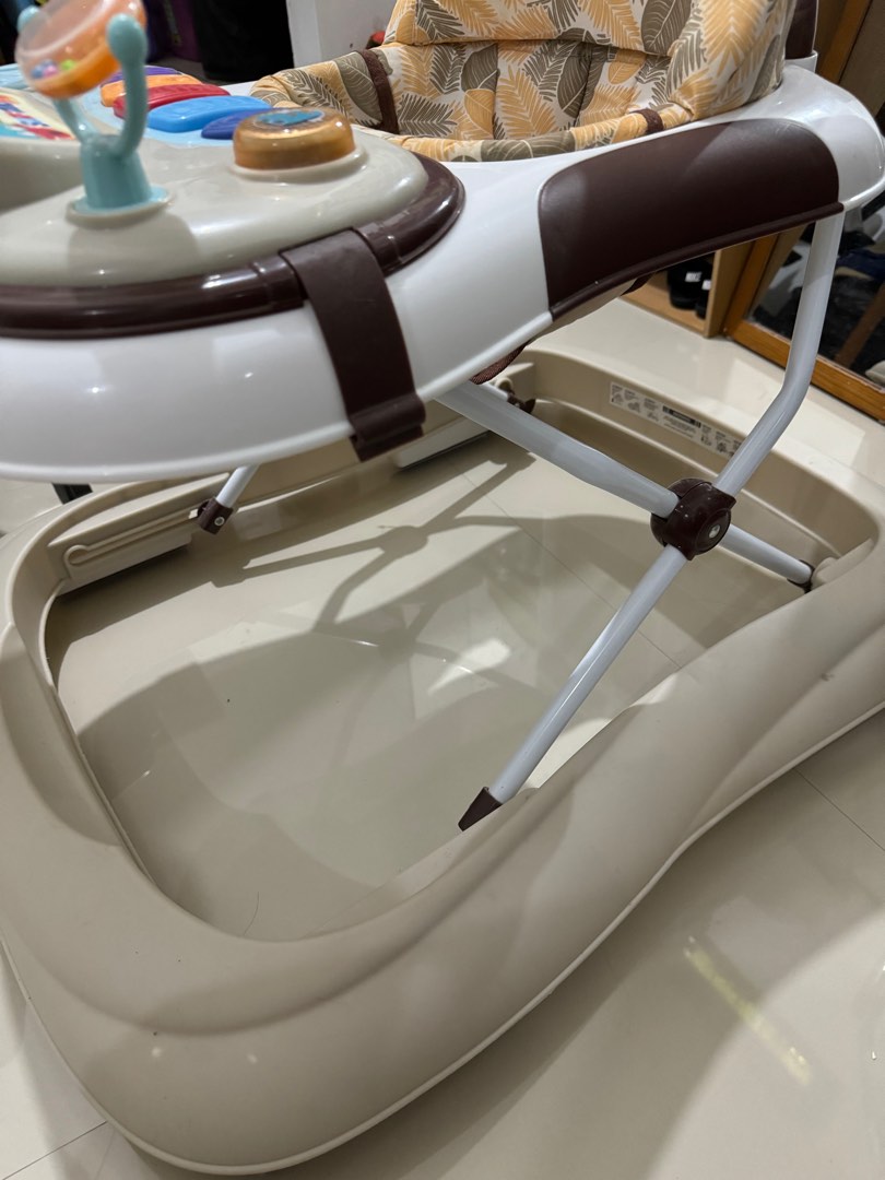 APRUVA WALKER WITH HANDLE DINO, Babies & Kids, Baby Nursery & Kids ...
