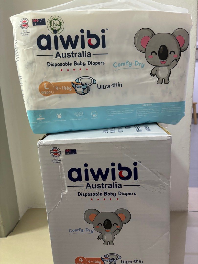 Awibi diapers L size- 1 pcs, Babies & Kids, Bathing & Changing, Diapers ...