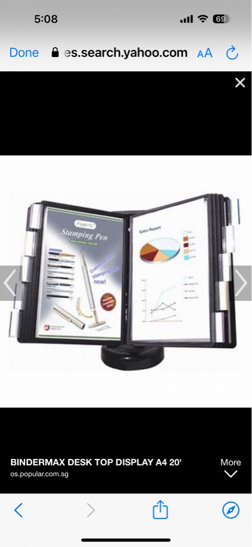 BinderMax Desk Top Display, Hobbies & Toys, Stationery & Craft, Other ...