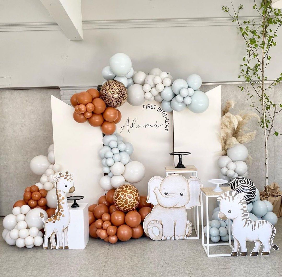 Birthday backdrop design set up | balloon, Hobbies & Toys, Stationery ...