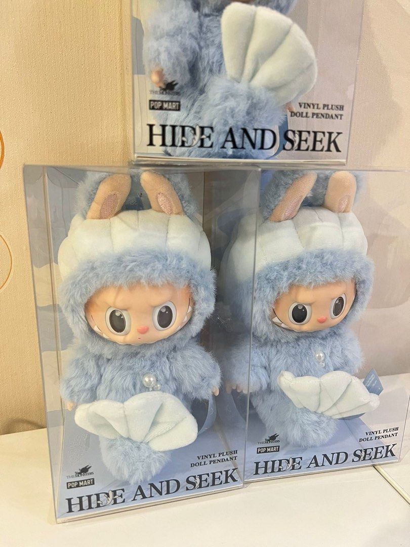 BN Popmart Labubu Vinyl Plush Doll Pendant: Hide & Seek Merlion ...