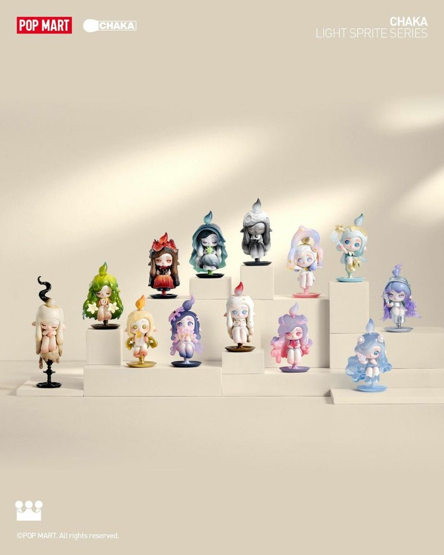 [BRAND NEW! POPMART] POPMART CHAKA LIGHT SPRITE SERIES FULL SET AND ...