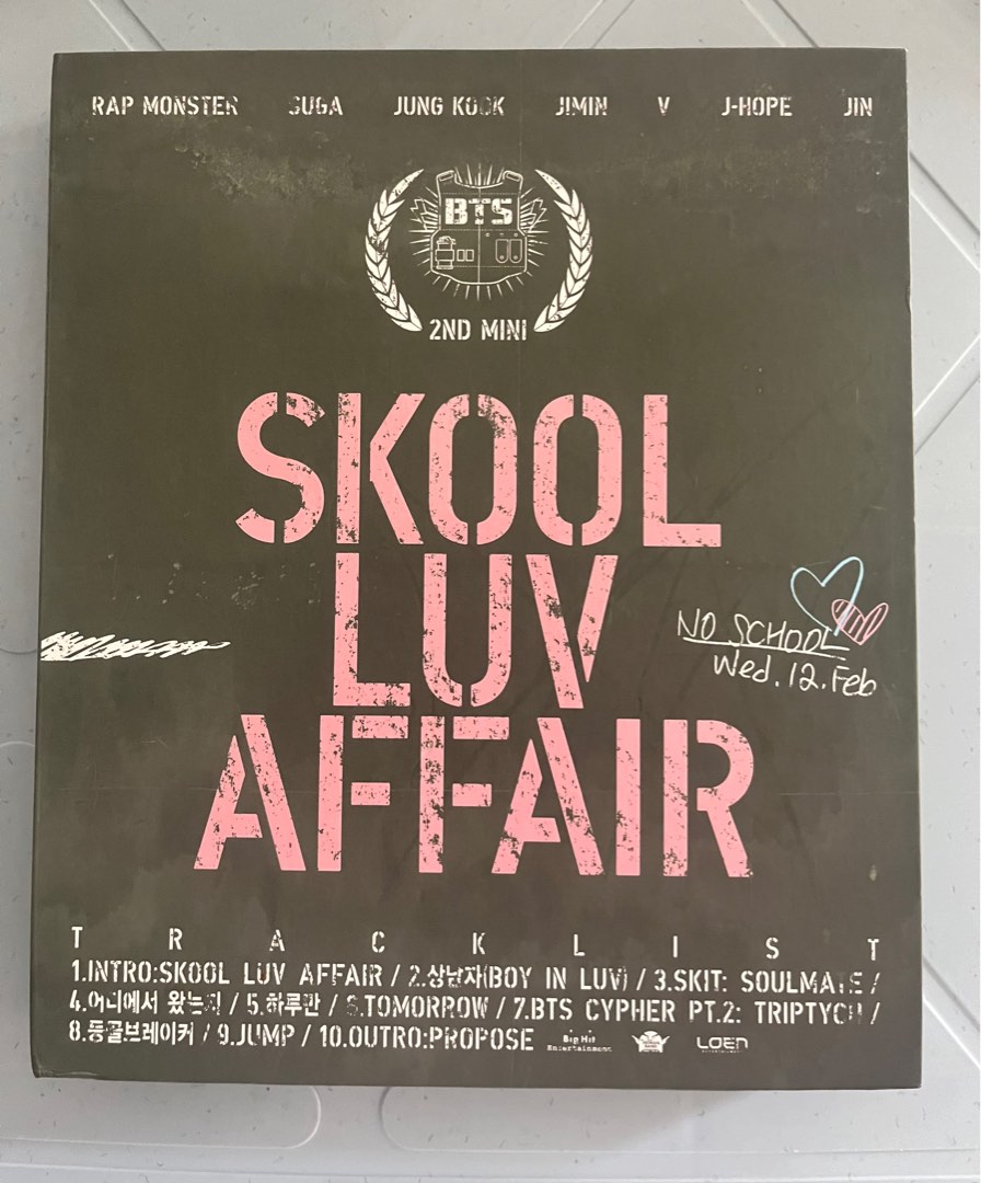 BTS Skool Luv Affair Album, Hobbies & Toys, Music & Media, CDs & DVDs ...