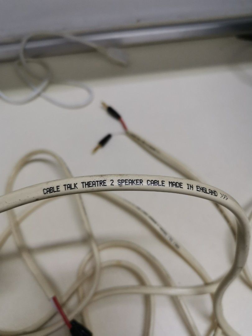 Cable Talk Theater 2 Made in England Speaker Cable ( 2M), Audio, Other ...