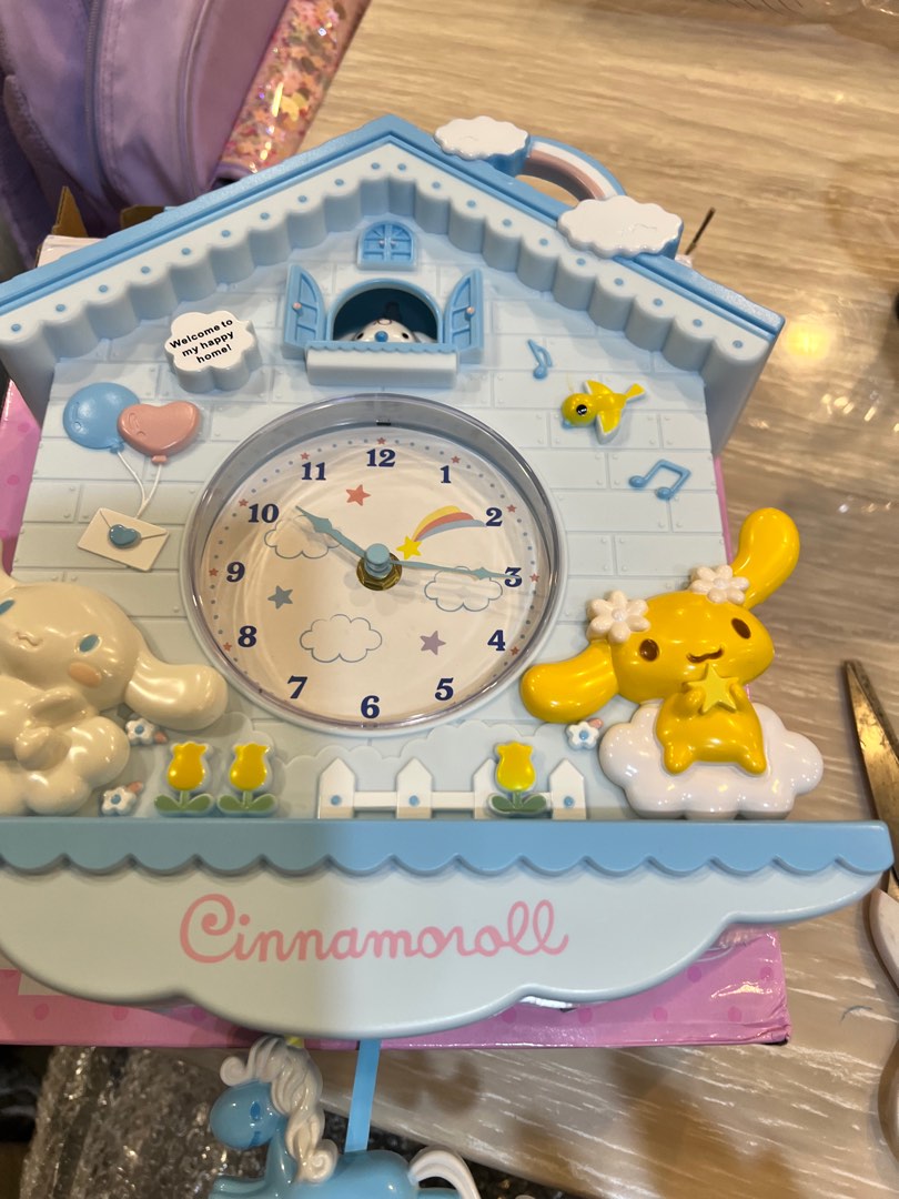 Cinnamoroll clock, Furniture & Home Living, Home Decor Accessories ...