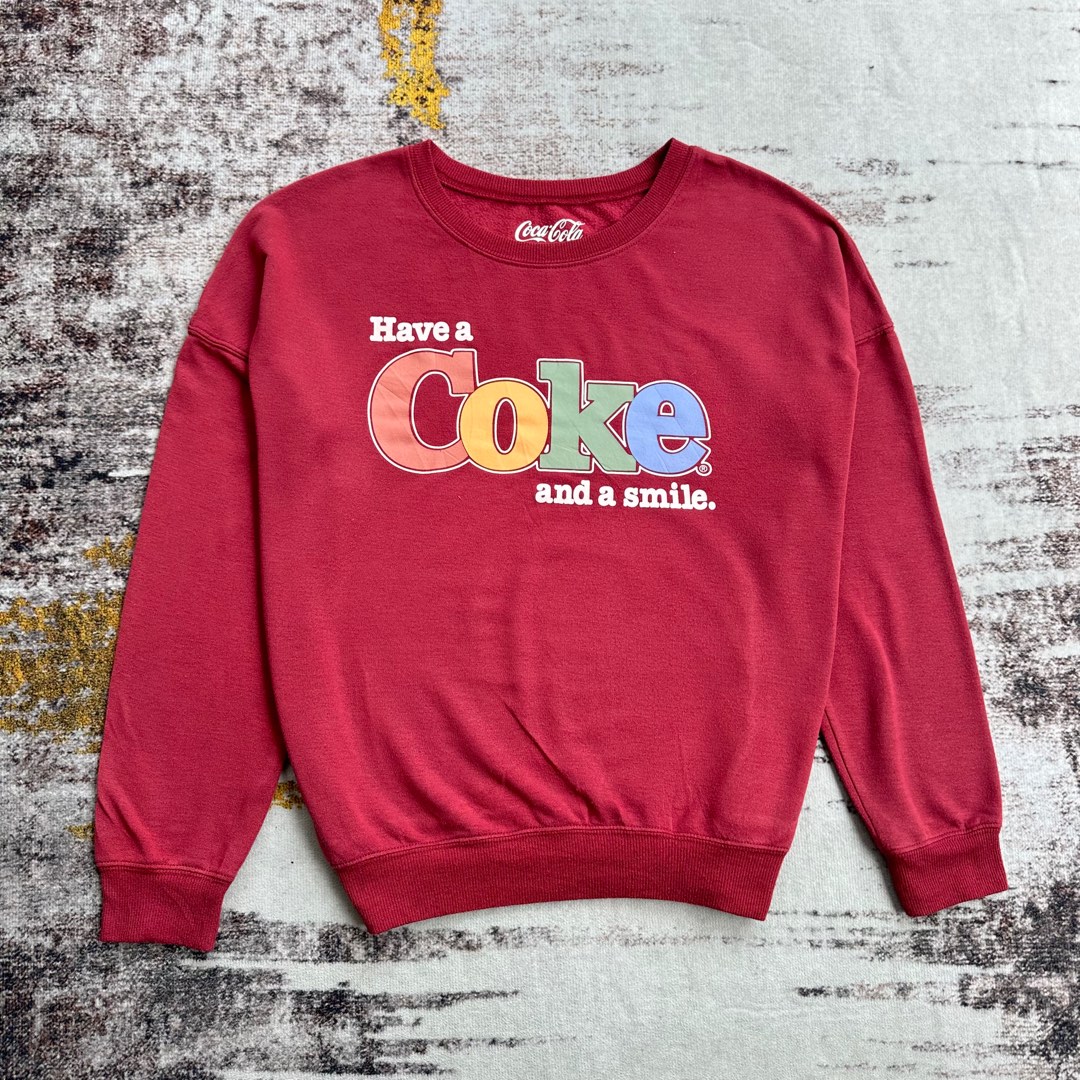 Coke coca cola sweatshirt, Men's Fashion, Tops & Sets, Hoodies on Carousell