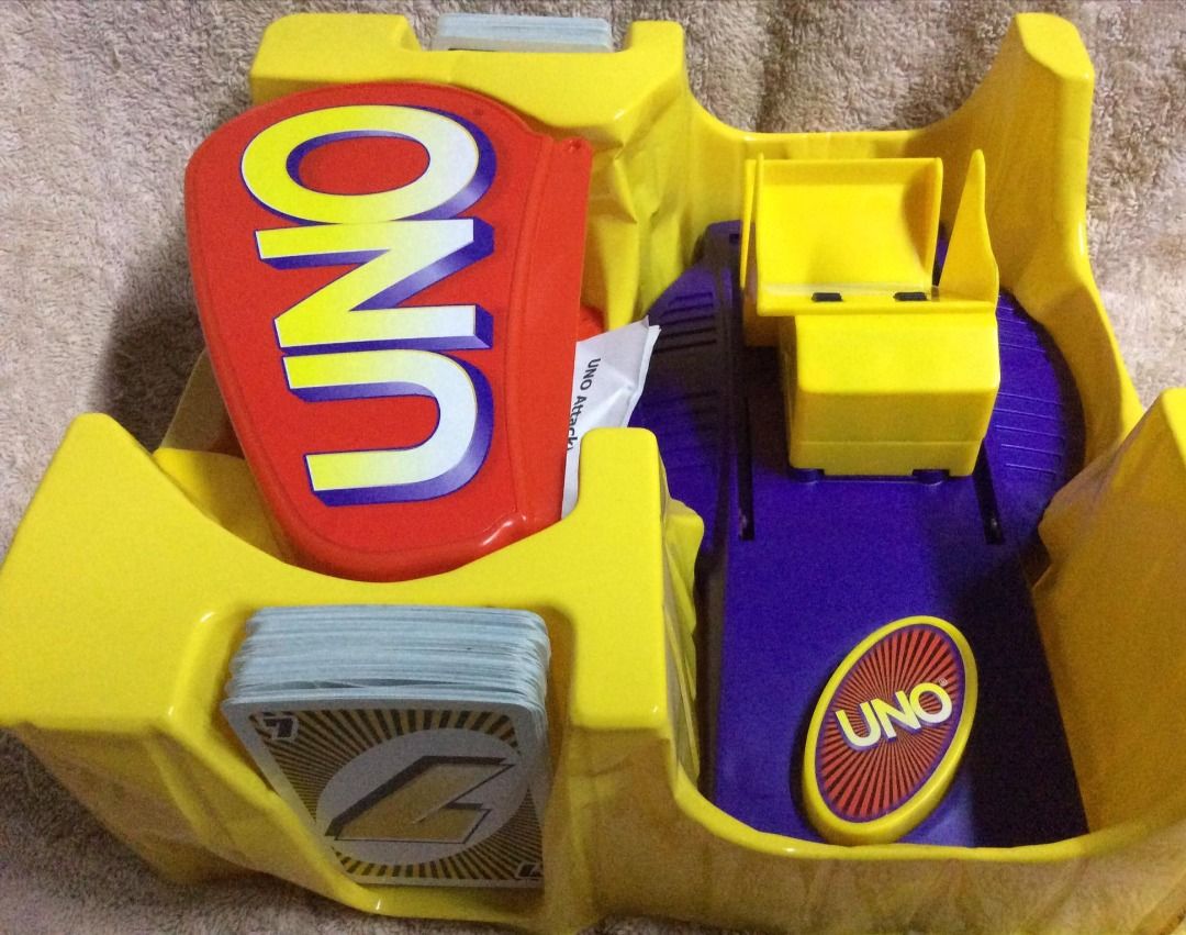 (Complete with cards) 1998 Edition Mattel UNO Attack Electronic Card ...