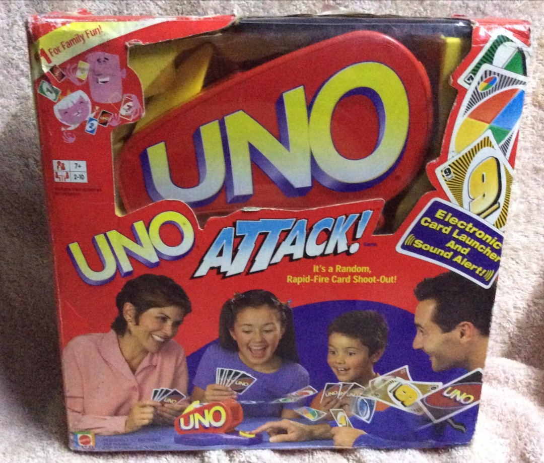 (Complete with cards) 1998 Edition Mattel UNO Attack Electronic Card ...