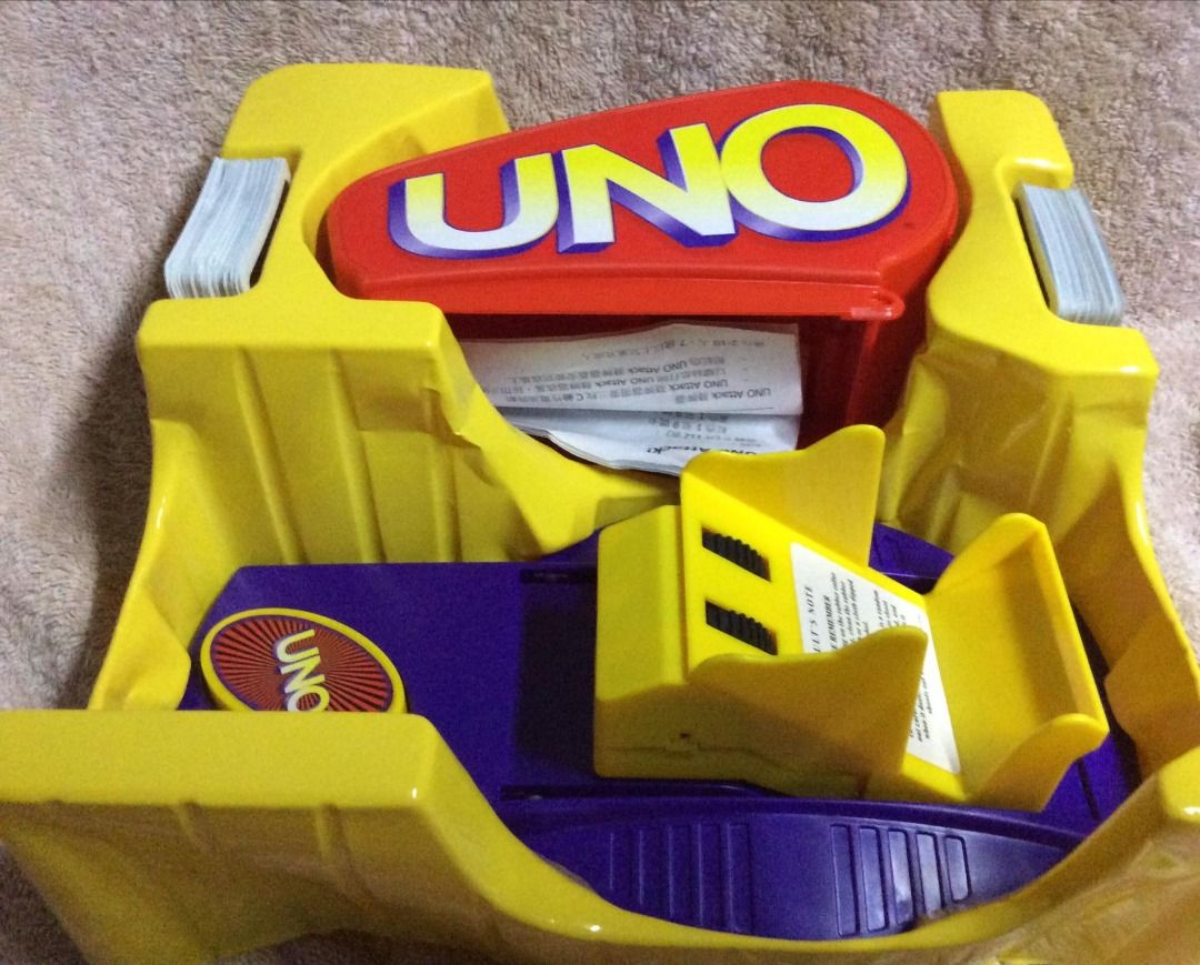 (Complete with cards) 1998 Edition Mattel UNO Attack Electronic Card ...