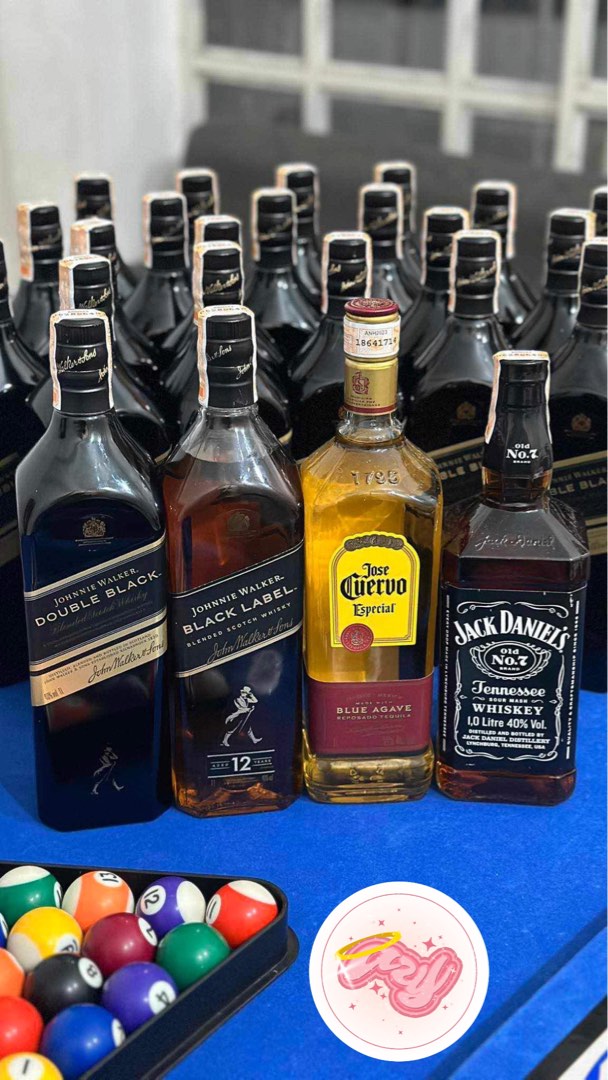 CUERVO, JACK DANIELS, BLACK LABEL, GOLD LABEL, BLUE LABEL, DOUBLE BLACK ...