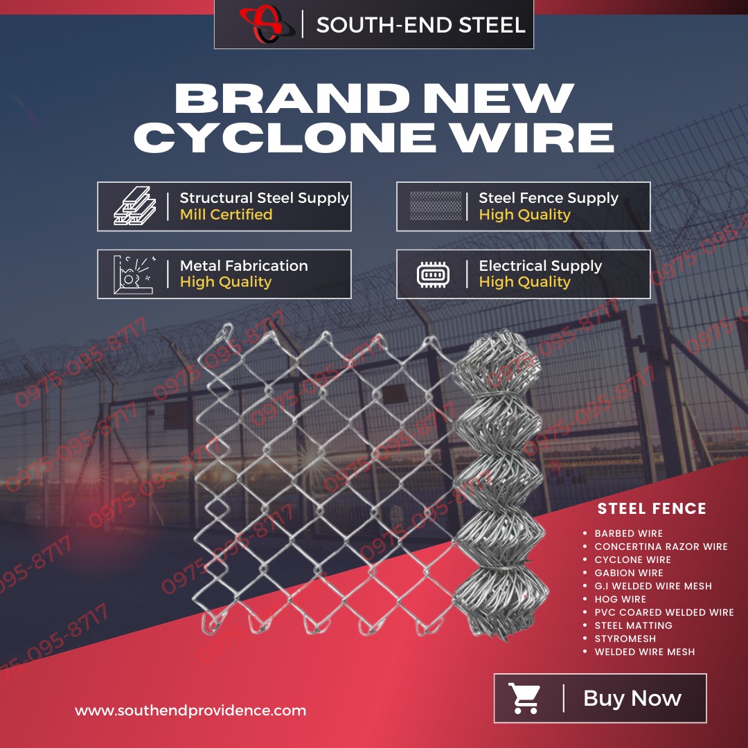 Cyclone Wire 10 meters & Chain Link Fence / Kambing Wire / Pambakod ...