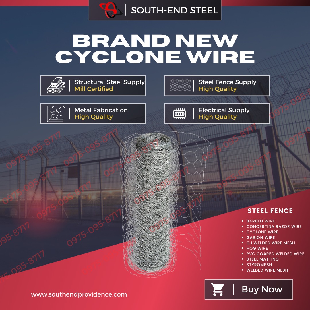 Cyclone Wire 10 meters & Chain Link Fence / Kambing Wire / Pambakod ...