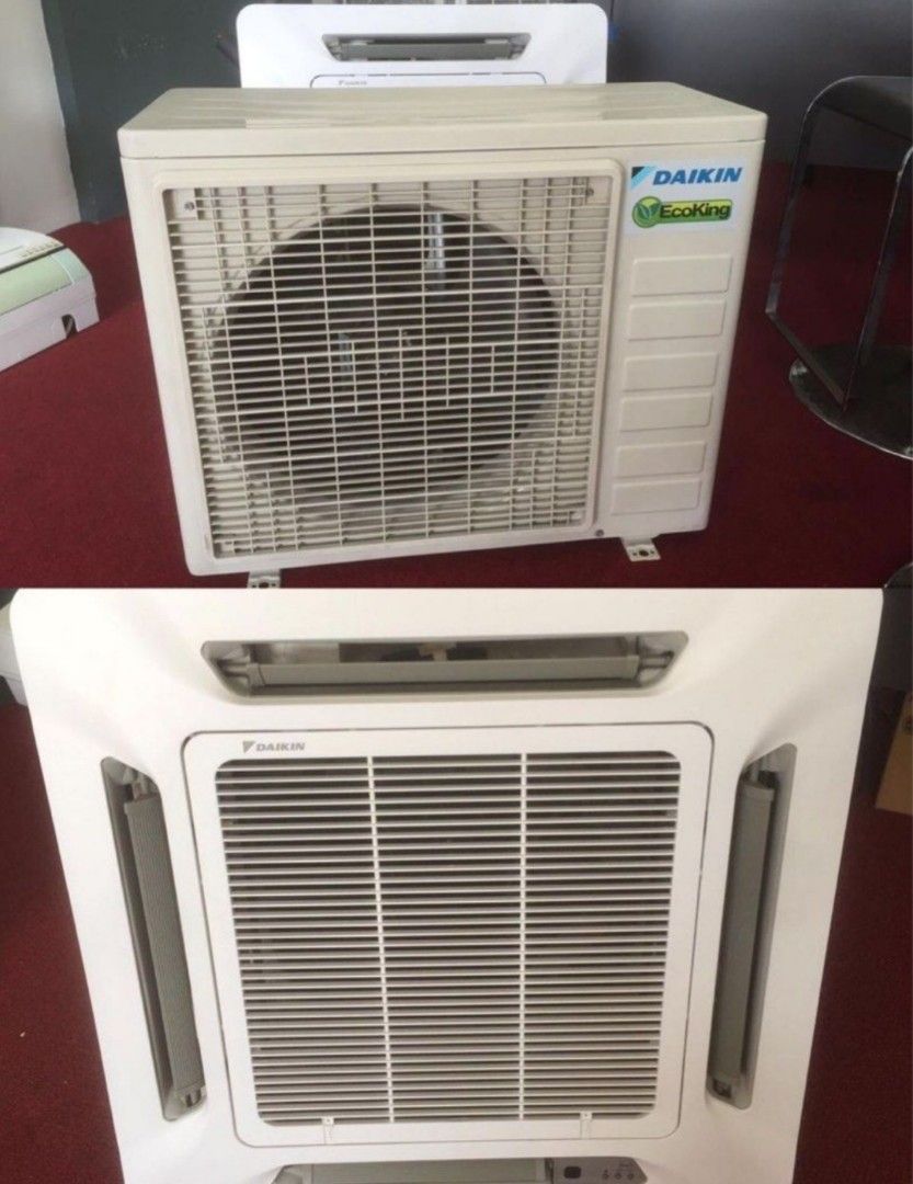 Daikin 1.5hp ceiling cassette aircond B782, TV & Home Appliances, Air ...