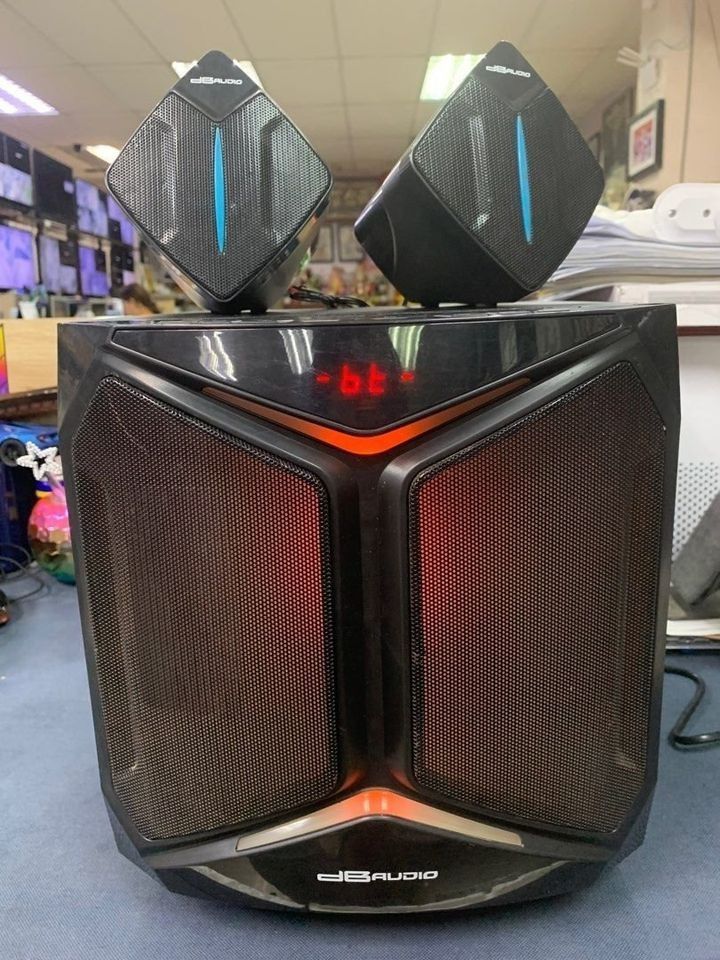 DbAudio Boom Play 2.1 (100watts + 25watts x2) Speaker Subwoofer, Audio ...