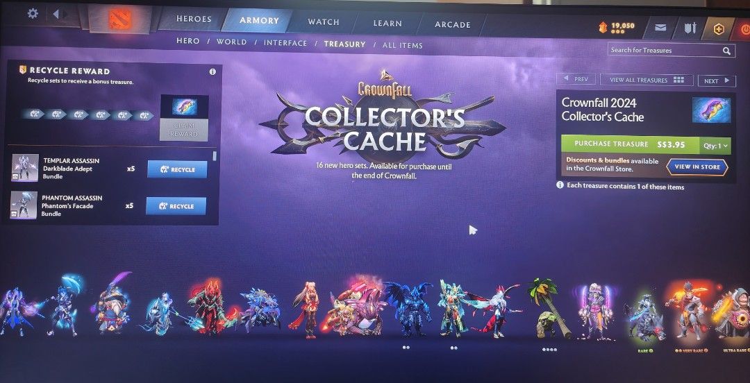 Dota 2 crown fall collector's cache 2024 sets, Video Gaming, Gaming Accessories, In-Game ...