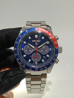*FULL SET* Seiko Solar Pepsi Speedtimer SSC819 Daytona Chronograph, Men ...