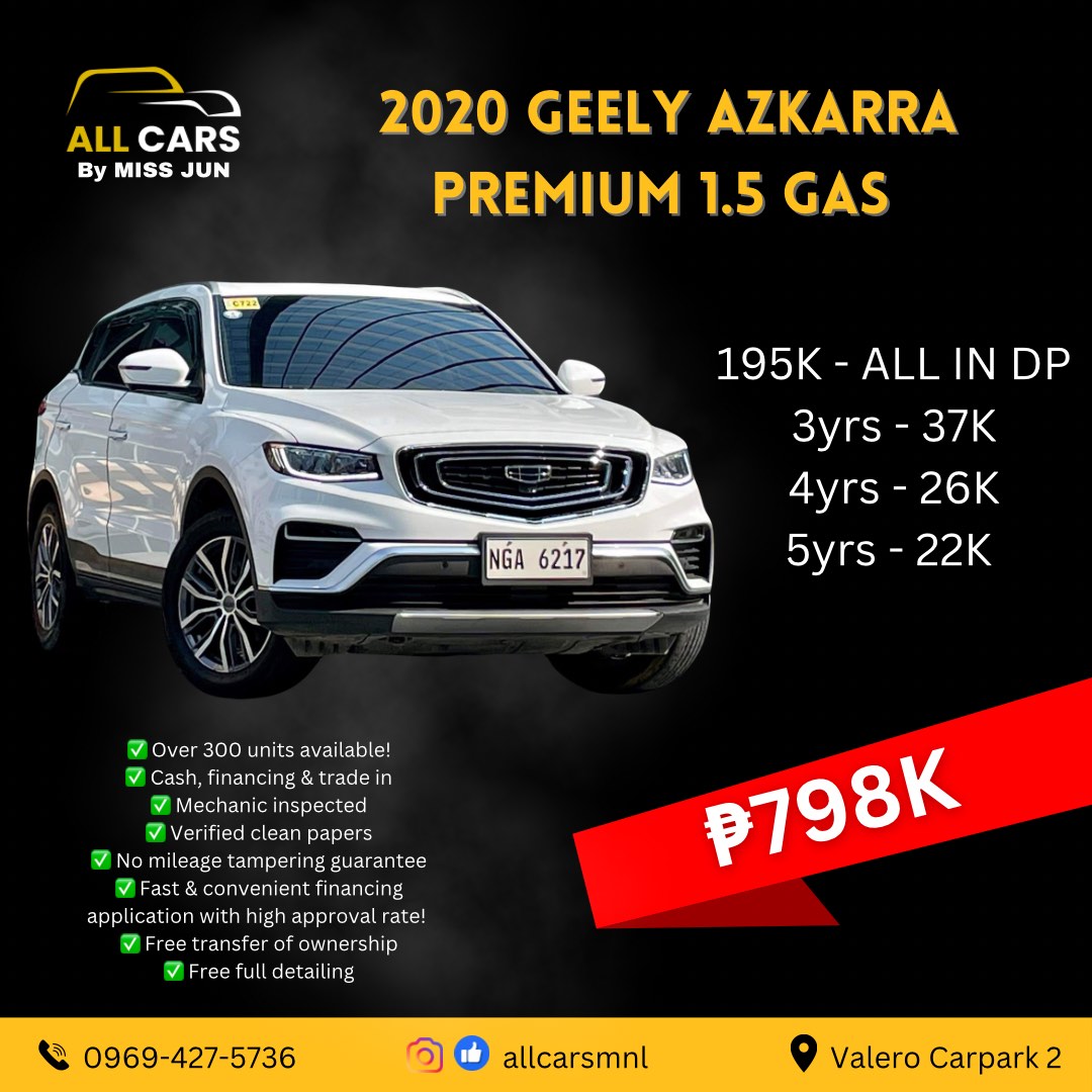 Geely Azkarra Premium, Cars for Sale, Used Cars on Carousell