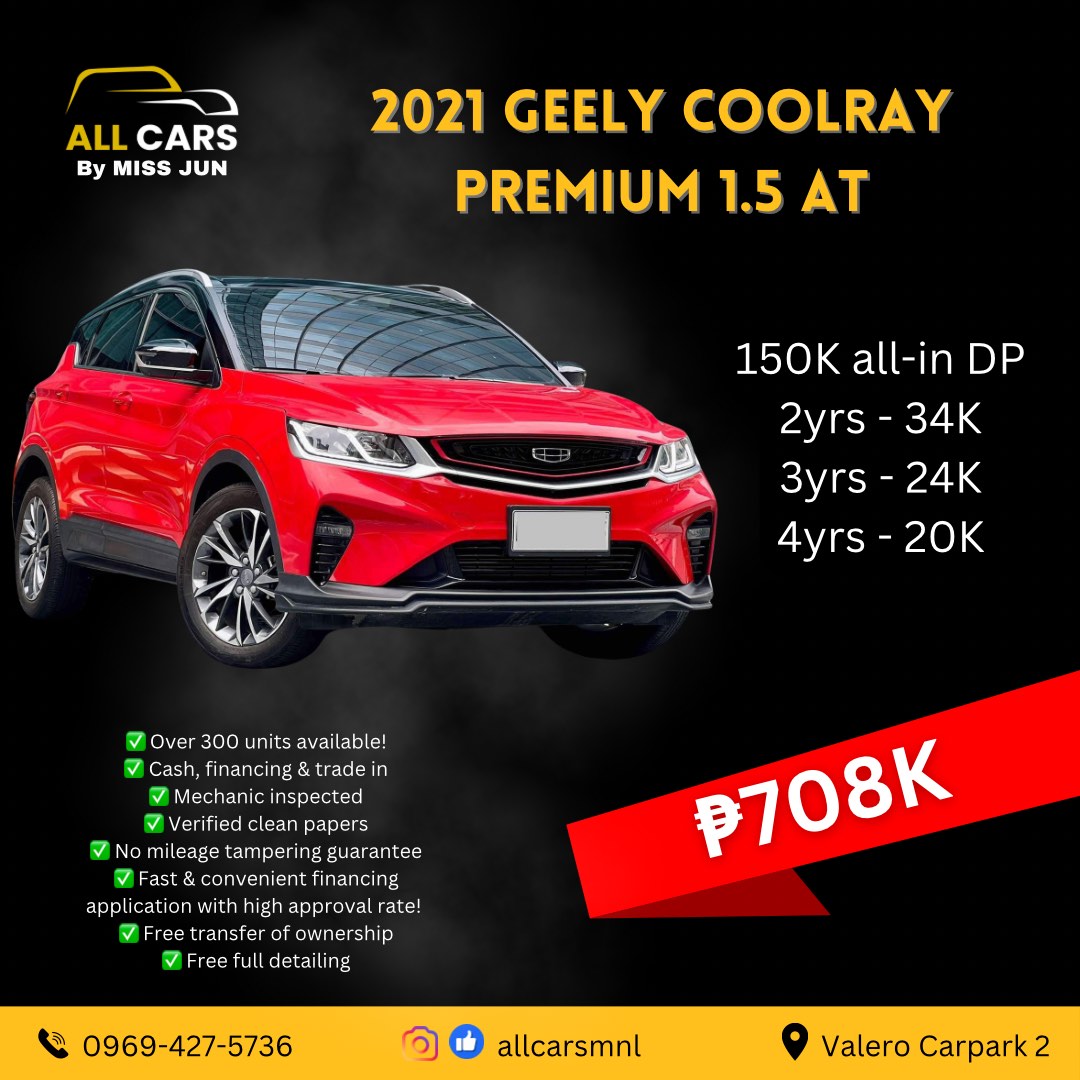 Geely Coolray Premium 1.5 Auto, Cars for Sale, Used Cars on Carousell