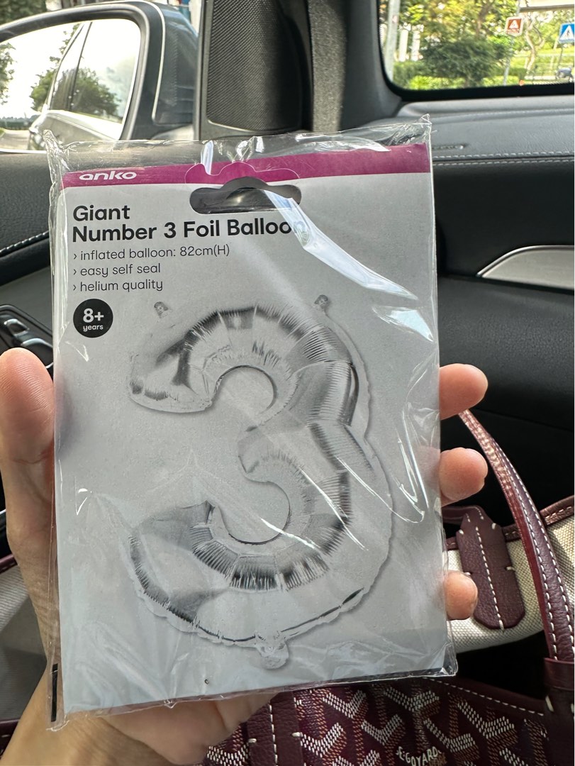Giant number 3 foil balloon, Hobbies & Toys, Stationery & Craft ...