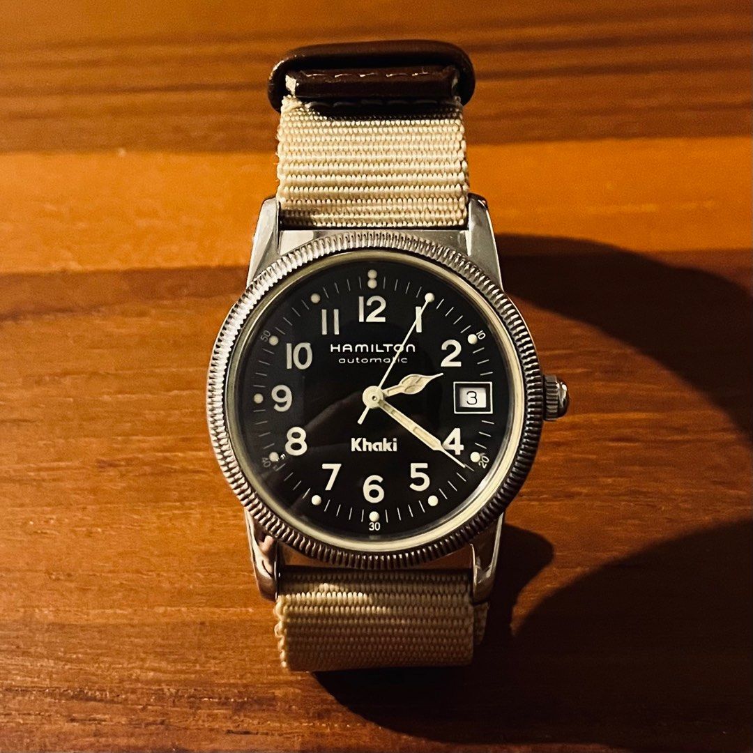 極稀有Hamilton 聯名zippo二戰軍錶 type a11美國陸軍航空隊專屬, 名牌精品, 精品手錶在旋轉拍賣
