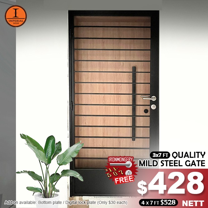 HDB gate, Bto gate, Mild Steel Gate Promo, HDB Metal gATE, Furniture ...