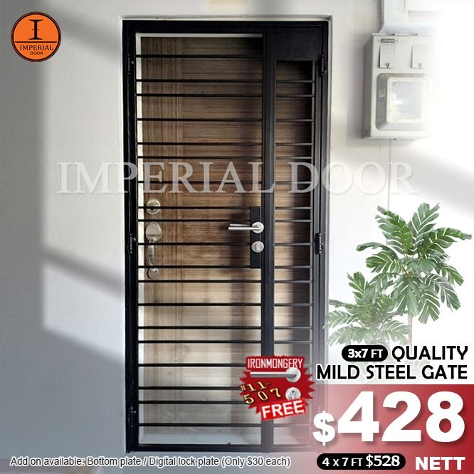 HDB gate, Bto gate, Mild Steel Gate Promo, HDB Metal gATE, Furniture ...