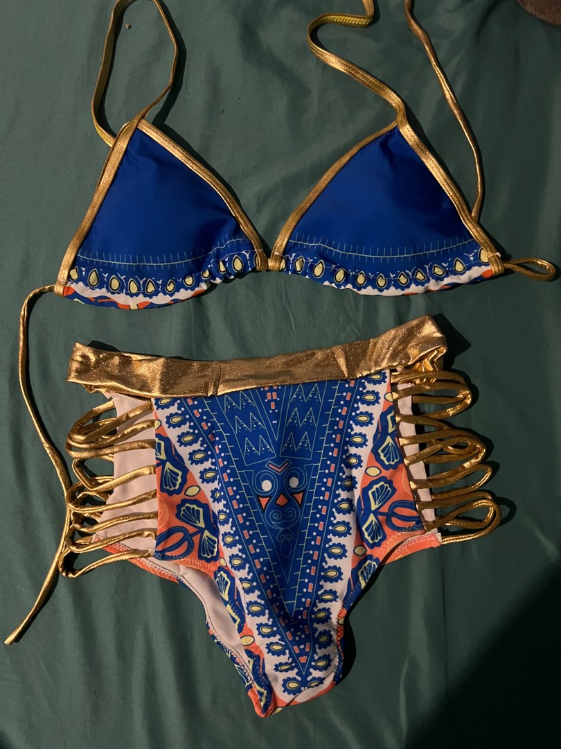 High waist 2 piece bikini, Women's Fashion, Swimwear, Bikinis ...