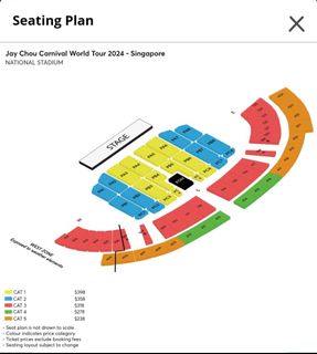 Jay Chou Concert 2024 CAT 1, Tickets & Vouchers, Event Tickets on Carousell