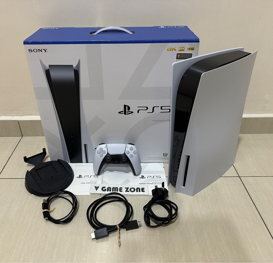 PS5 Disc Version Full Set 825GB (GOOD CONDITION), Video Gaming, Video ...