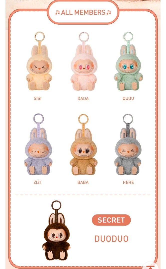 LABUBU V2 SET, Hobbies & Toys, Toys & Games on Carousell