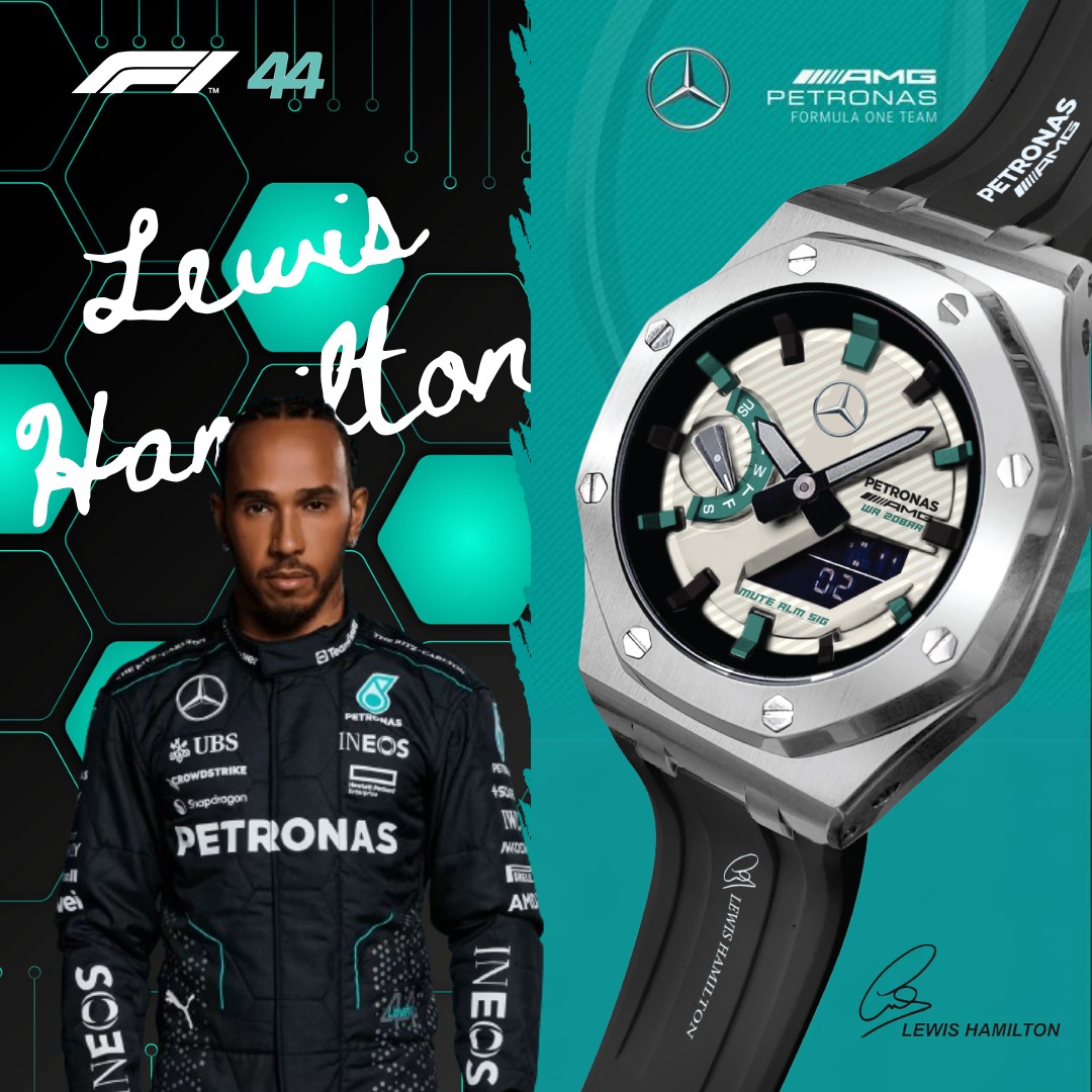 Lewis Hamilton Custom G-Shock GA-2100 CasiOak Watch | Custom G-Shock ...