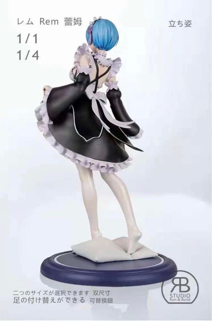 167cm/117cm Life Size Rem Re:Zero Statue Figure Anime, Hobbies & Toys ...